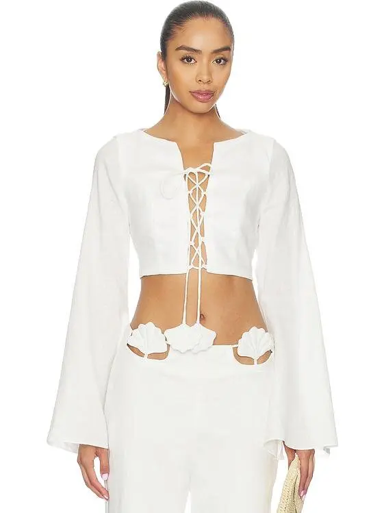 Azulu Amelie Top - Ivory