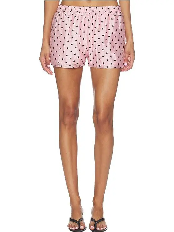 Amanda Uprichard Mariko Shorts In . Also - Pink