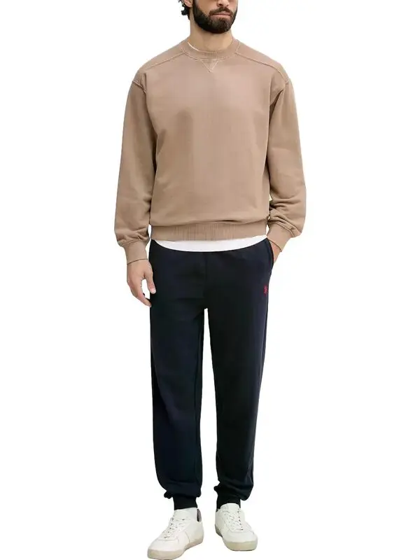 BENETTON Crew Neck Long Sleeve Sweatshirt - Neutrals