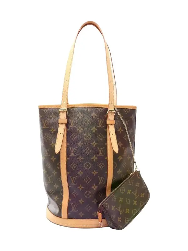 LOUIS VUITTON Monogram Bucket Shoulder Bag - Brown