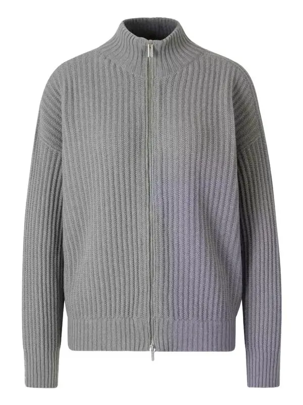 Peserico Ribbed-knit Zip-up Cardigan - Green