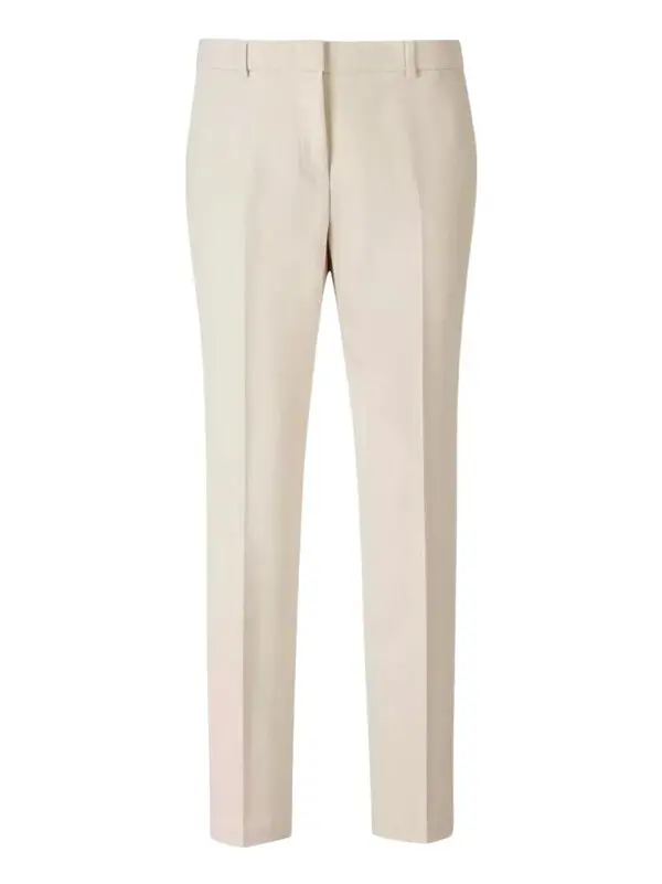 Peserico Pressed Crease Straight-leg Trousers - Neutrals