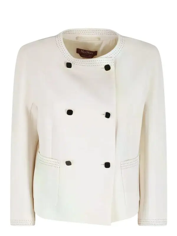 Max Mara Double-breasted Jacket - Neutrals