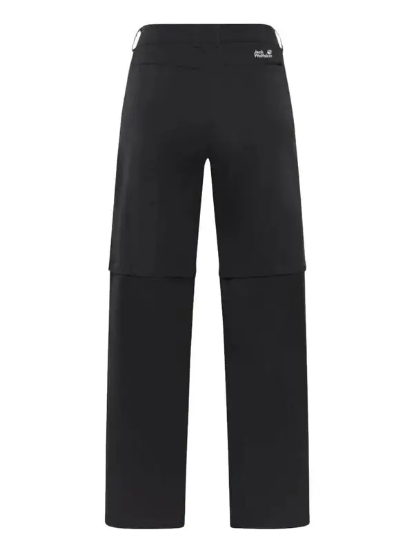 JACK WOLFSKIN Zip-off Straight-leg Trousers - Black