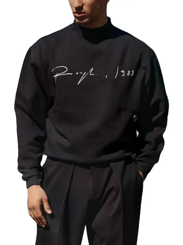ROUGH. Signature Logo-print Sweatshirt - Black