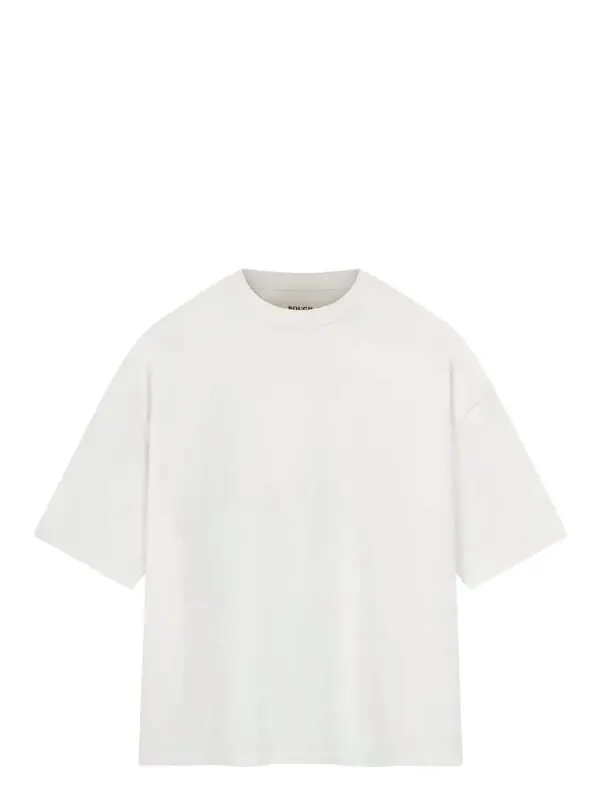 ROUGH. Ecru Boxy Fit T-shirt With Short Sleeves - Neutrals