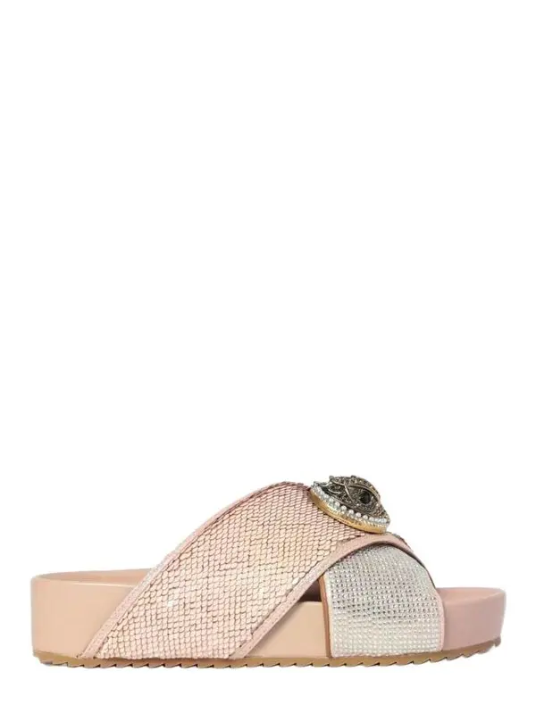 Kurt Geiger Embellished Flatform Sandals - Pink