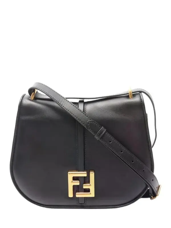 Fendi Calf Leather Shoulder Bag - Black