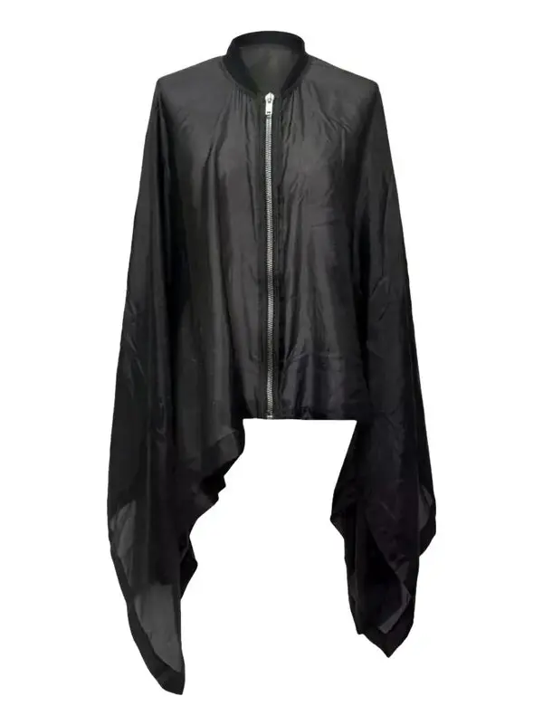Rick Owens Asymmetric Poncho - Black