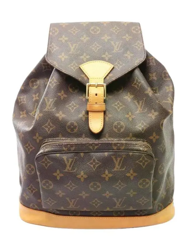 LOUIS VUITTON 1997 Montsouris Monogram Backpack - Brown