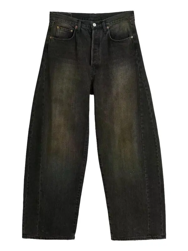 SSSTEIN Deformation Wide-leg Jeans - Black