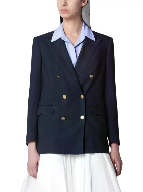Tagliatore Pocket Double-breasted Blazer - Blue