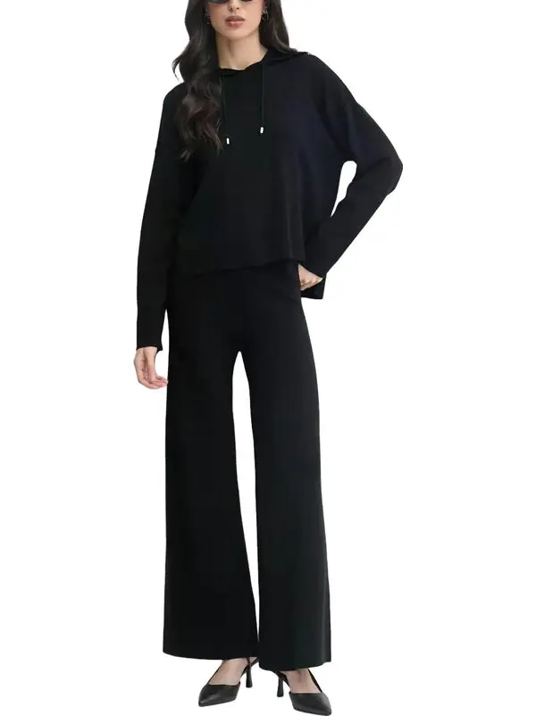 BENETTON Wide-leg Palazzo Pants - Black