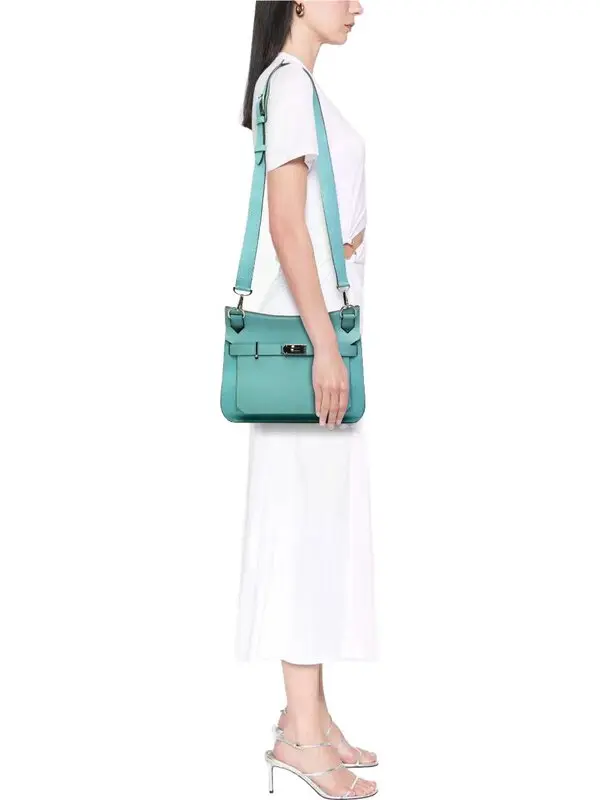 Hermès Clemence And Swift Leather Jypsiere 31 Crossbody Bag - Blue