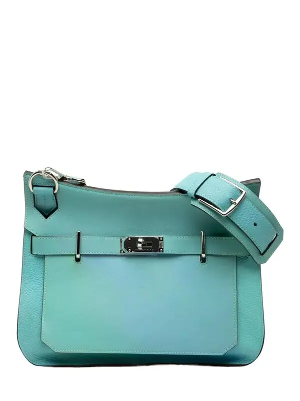 Hermès Clemence And Swift Leather Jypsiere 31 Crossbody Bag - Blue