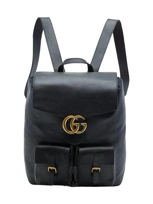 Gucci Gg Marmont Calfskin Backpack - Black