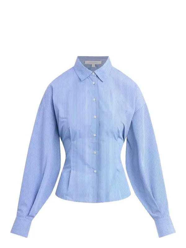 FAVORITE DAUGHTER Back Story Striped Shirt - Blue