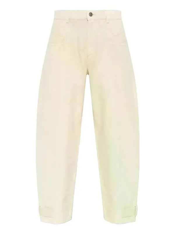 Isabel Marant Étoile Leja Panelled Tapered Jeans - Neutrals