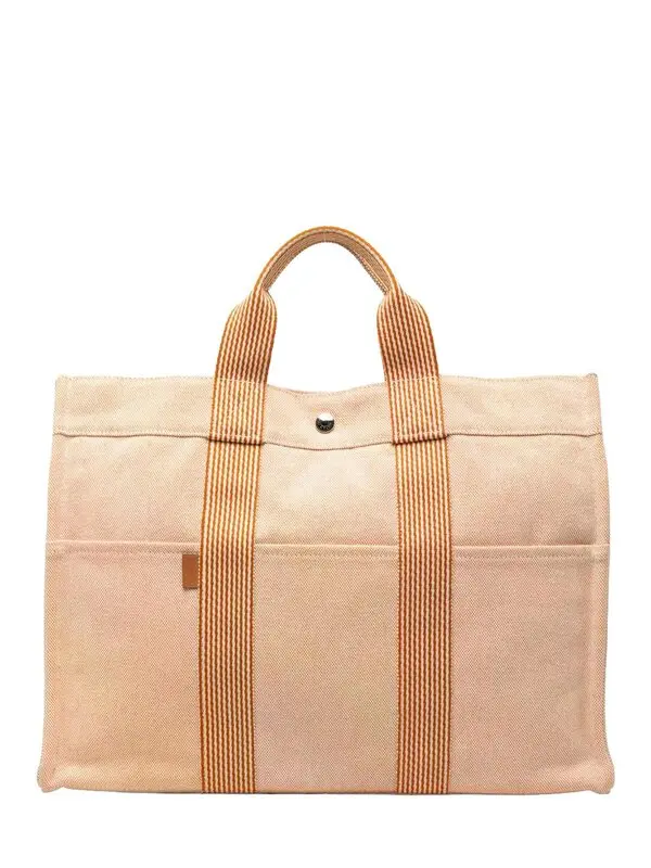 Hermès Canvas Fourre Tout Mm Tote Bag - Orange