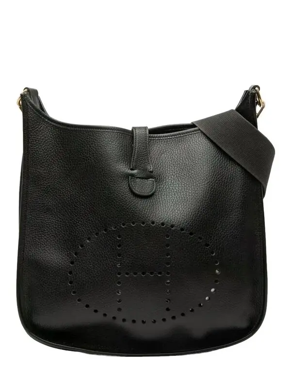 Hermès Evelyne I 33 Clemence Leather Crossbody Bag - Black