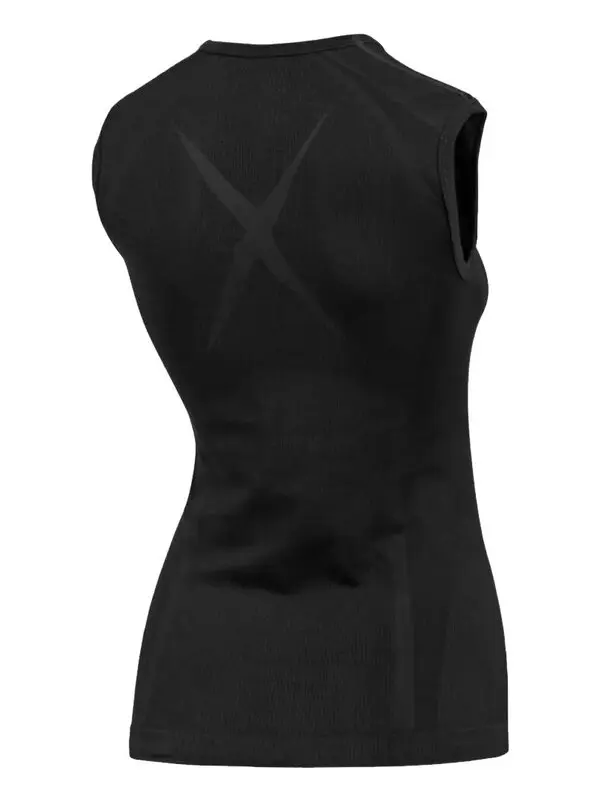 I-EXE Logo-print Sleeveless Top - Black