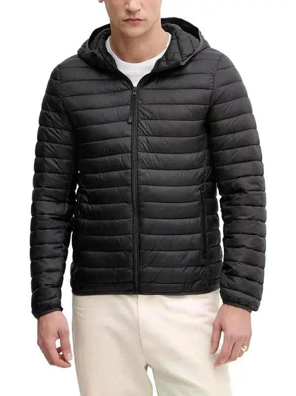 BENETTON Hooded Puffer Jacket - Black