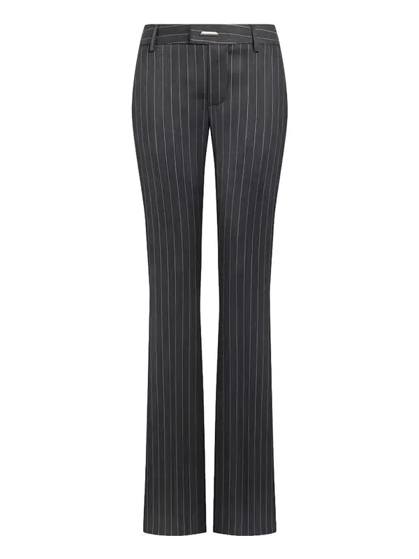 DONDUP Tailored Pinstriped Trousers - Grey