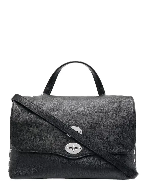 ZANELLATO Studded Leather Tote Bag - Black