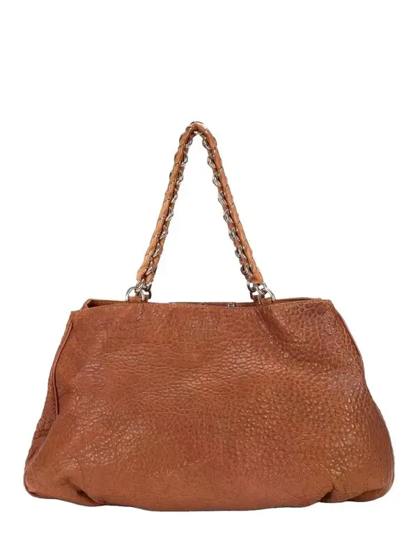 Fendi Mia Logo Plaque Shoulder Bag - Brown