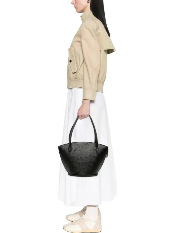 LOUIS VUITTON Epi Saint Jacques Gm Long Strap Tote Bag - Black