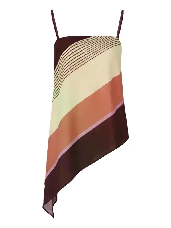 BAOBAB Asymmetrical Hem Top - Red