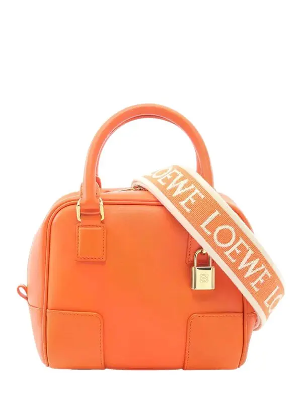 Loewe Calfskin Amazona 16 Square Bag - Orange