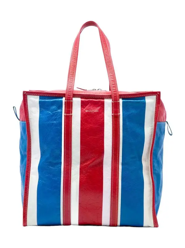 Balenciaga Lambskin Bazar Shopper M Satchel - Red