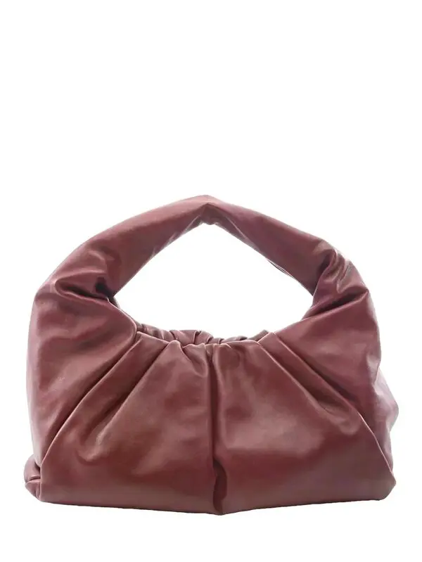 Bottega Veneta Lambskin The Pouch Shoulder Bag - Red