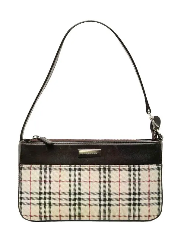 Burberry House Check Canvas Shoulder Bag - Neutrals
