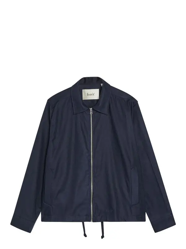 FORET Loft Cotton Overshirt - Navy