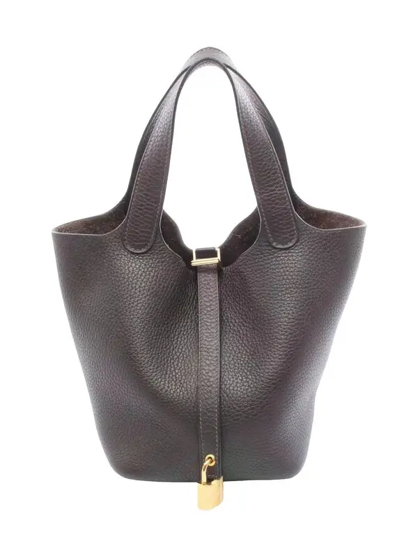 Hermès Clemence Picotin Lock 18 Handbag - Brown