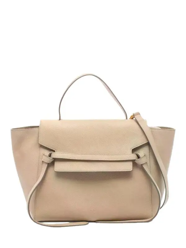 Celine Mini Grained Calfskin Belt Bag Satchel - Neutrals