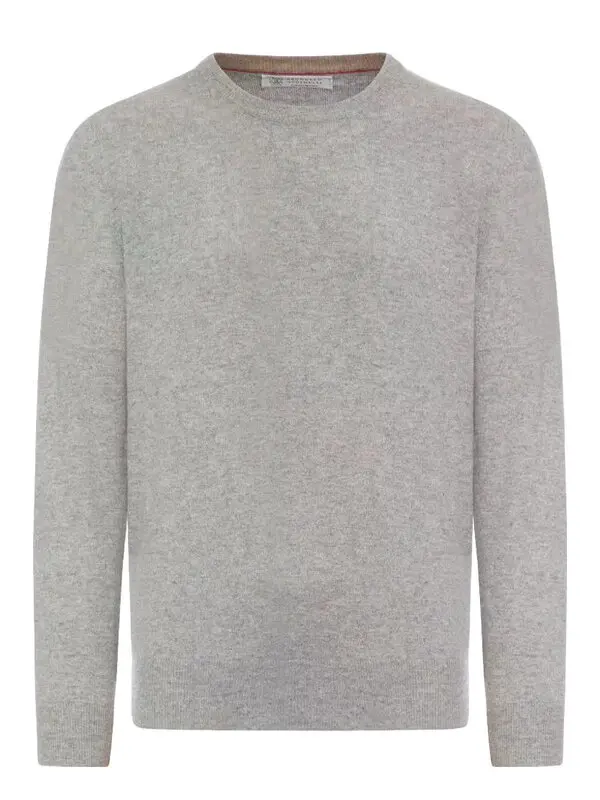 Brunello Cucinelli Cashmere Crew-neck Sweater - Grey