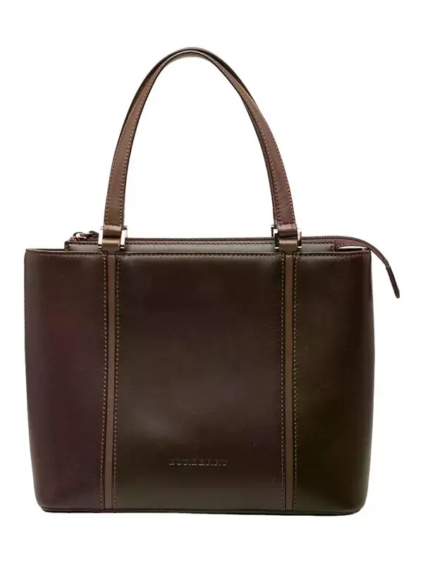 Burberry Leather Handbag - Brown