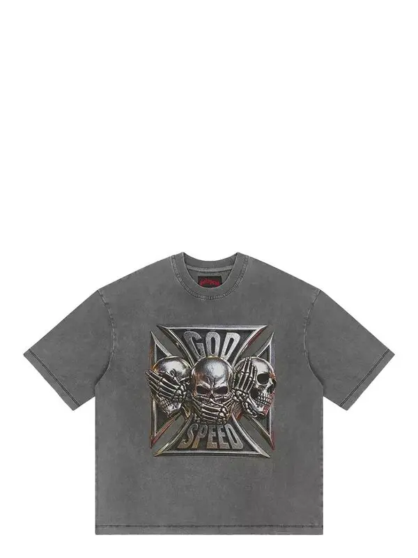 GODSPEED Omerta Graphic-print T-shirt - Grey