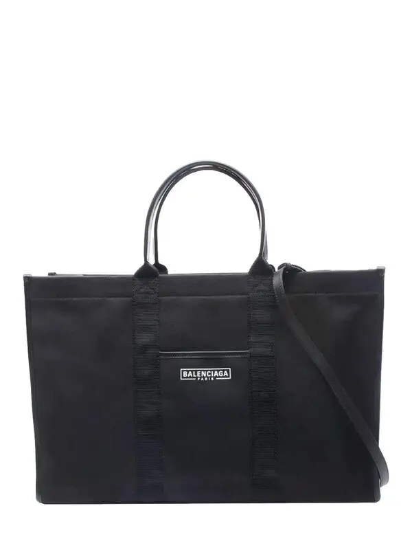 Balenciaga Large Canvas Hardware Tote - Black