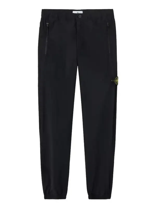 Stone Island Logo-patch Track Pants - Black