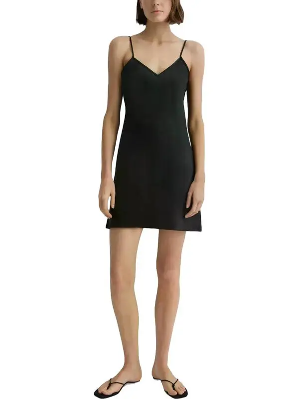 Bondi Born Como Bias-cut Slip Mini Dress - Black