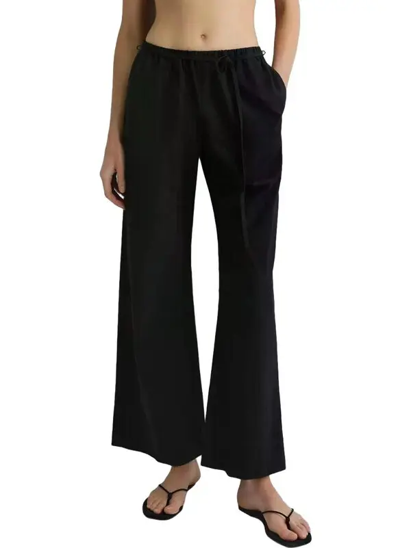Bondi Born Kyoto Tie-belt Trousers - Black