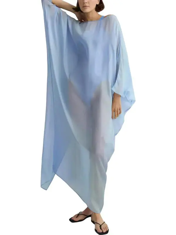 Bondi Born Capri Silk Caftan Dress - Blue