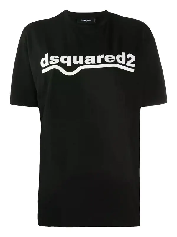 Dsquared2 Cotton Logo T-shirt - Black