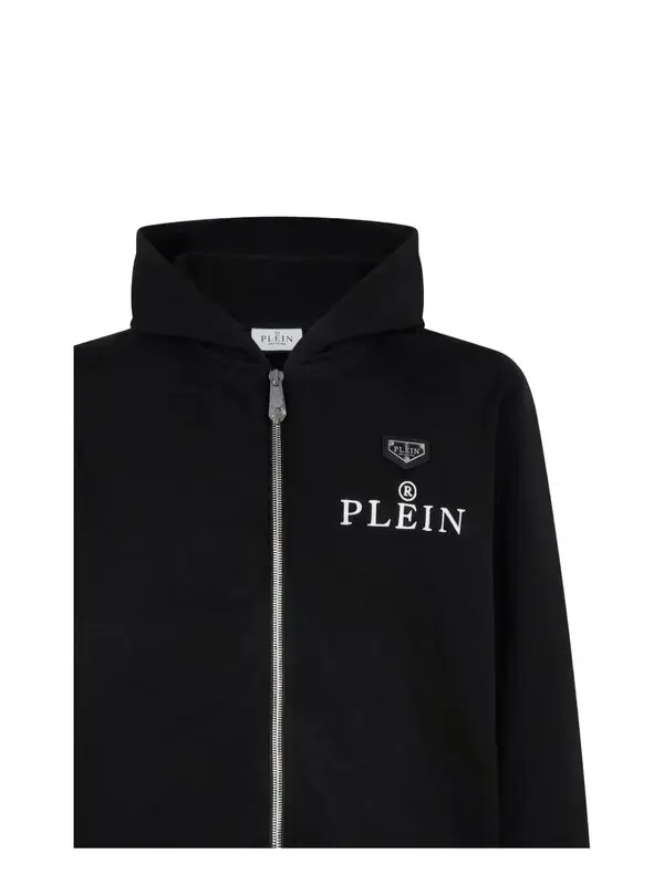 Philipp Plein Zip-up Hoodie - Black