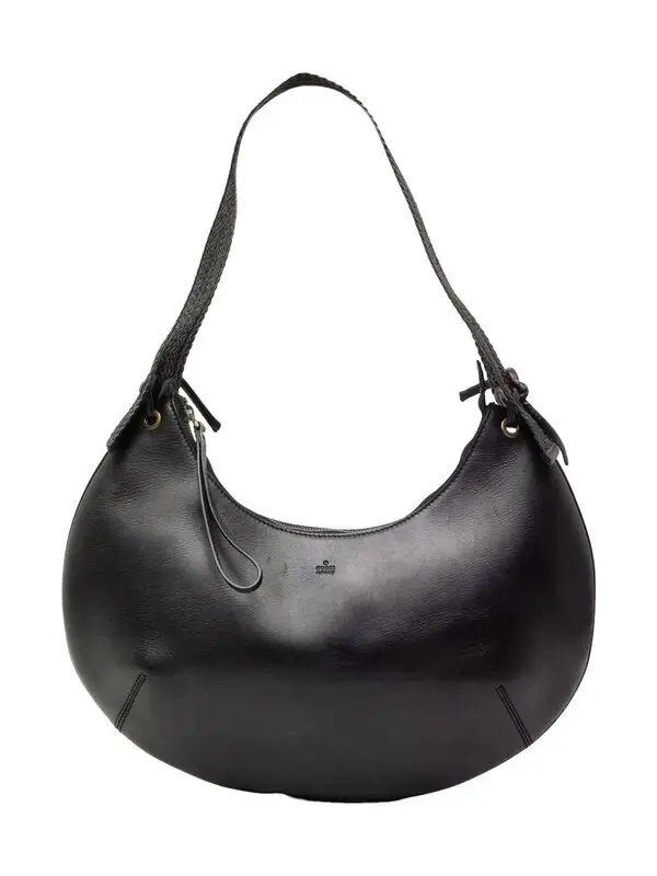 Gucci Calfskin Crescent Half Moon Hobo Bag - Black