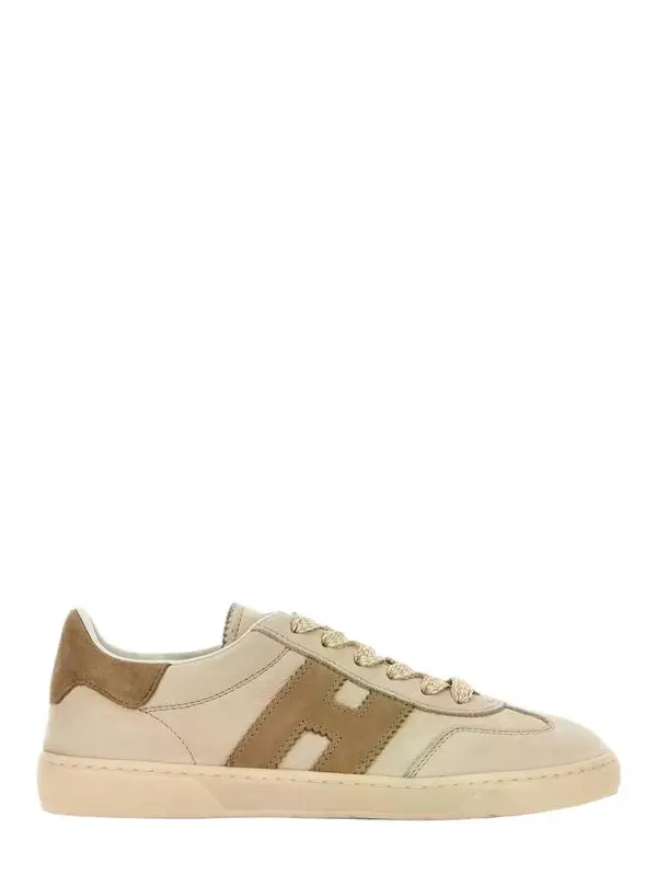 Hogan Paneled Suede Sneakers - Neutrals